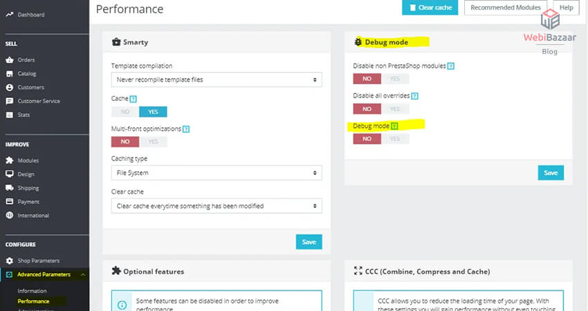 How To Solve A PrestaShop Mode Error 500 Admin Panel