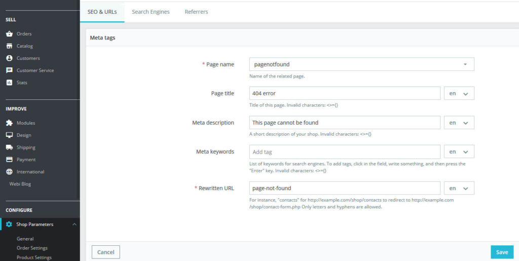 PrestaShop Theme Friendly URL Rewrite For SEO - Webibazaar Themes