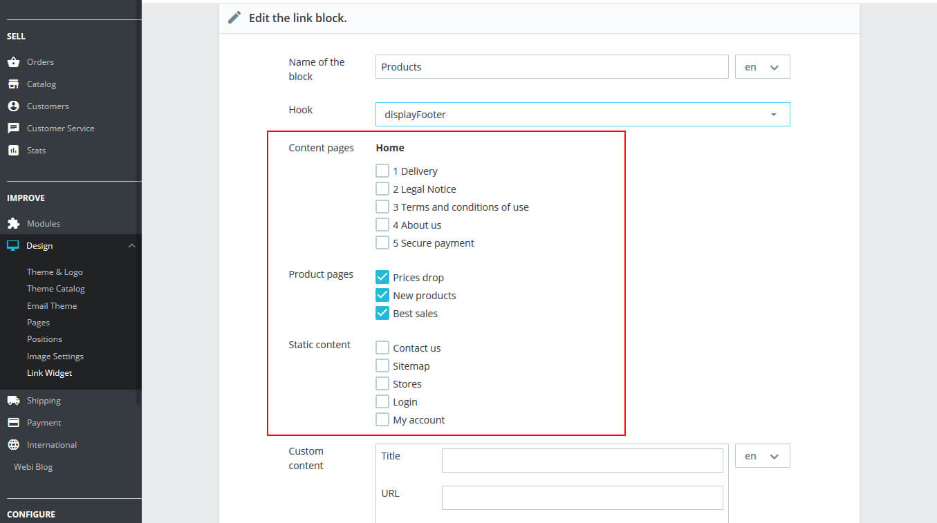 How To Update Footer In PrestaShop 1.7.6? - Change PrestaShop Footer