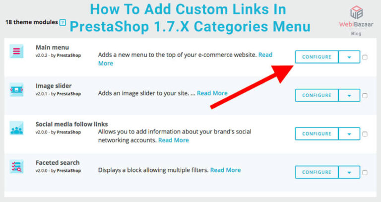 How To Add And Create Menu In PrestaShop Theme? - Webibazaar