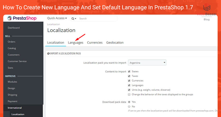 How To Change Admin Panel Language In PrestaShop 1.7.x