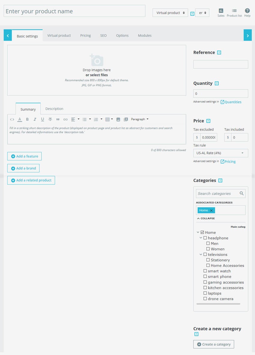 How To Create Virtual Products For Your Store | PrestaShop 1.7