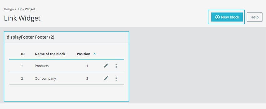 How to Guide Manage Header and Footer links in PrestaShop Theme