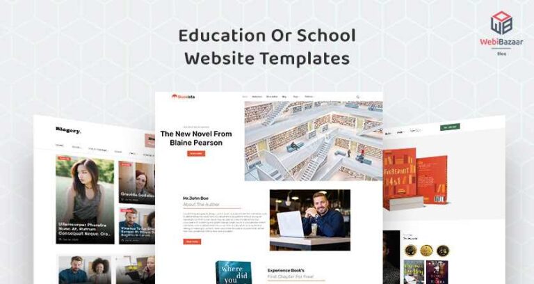 Top 5 Education Or School Website Templates - Webibazaar