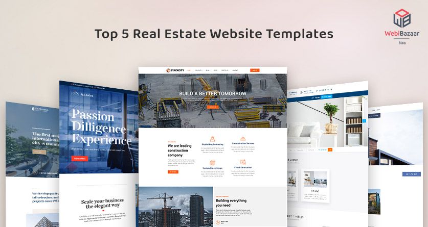 Best Real Estate Website Templates - Webibazaar Templates