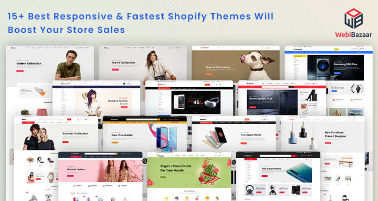 Best Free Shopify eCommerce Themes | Webibazaar Templates