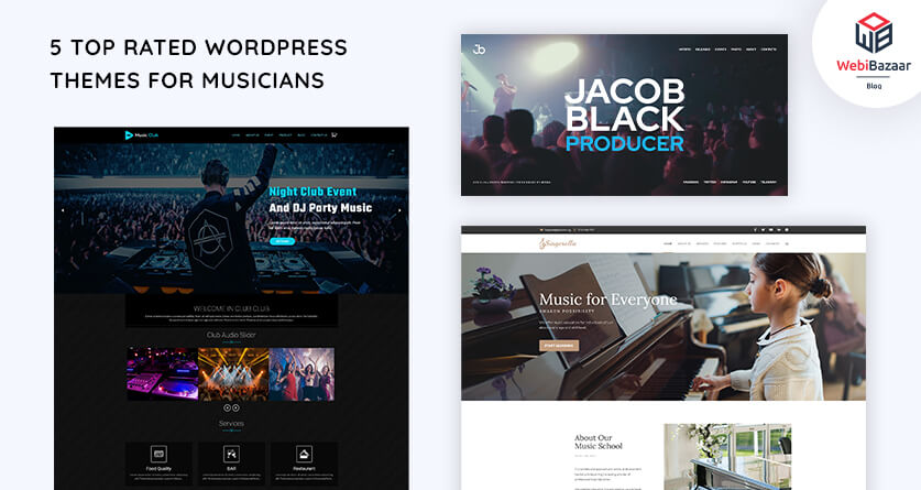 5 Top Rated Wordpress Themes For Musicians - Webibazaar