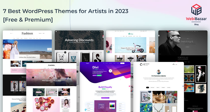 7 Best WordPress Themes for Artists in 2023 [Free & Premium]