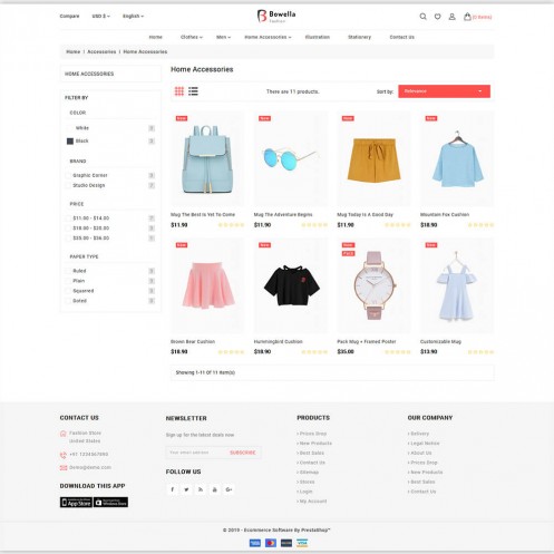 Best MultiStore Prestashop 1.7 Theme - Webibazaar Template